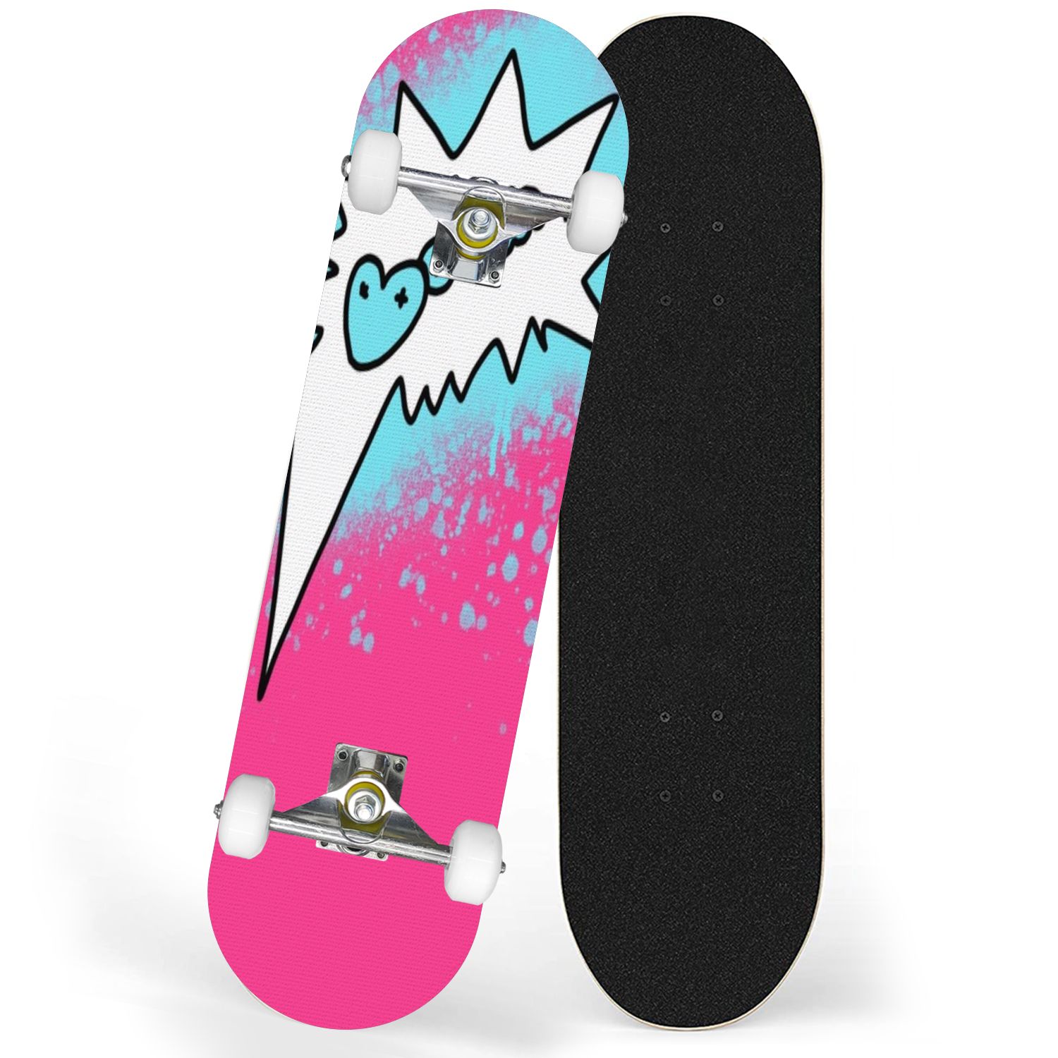 31'' Complete Skateboard for Kids 7 Layer Canadian Maple Double Kick ...