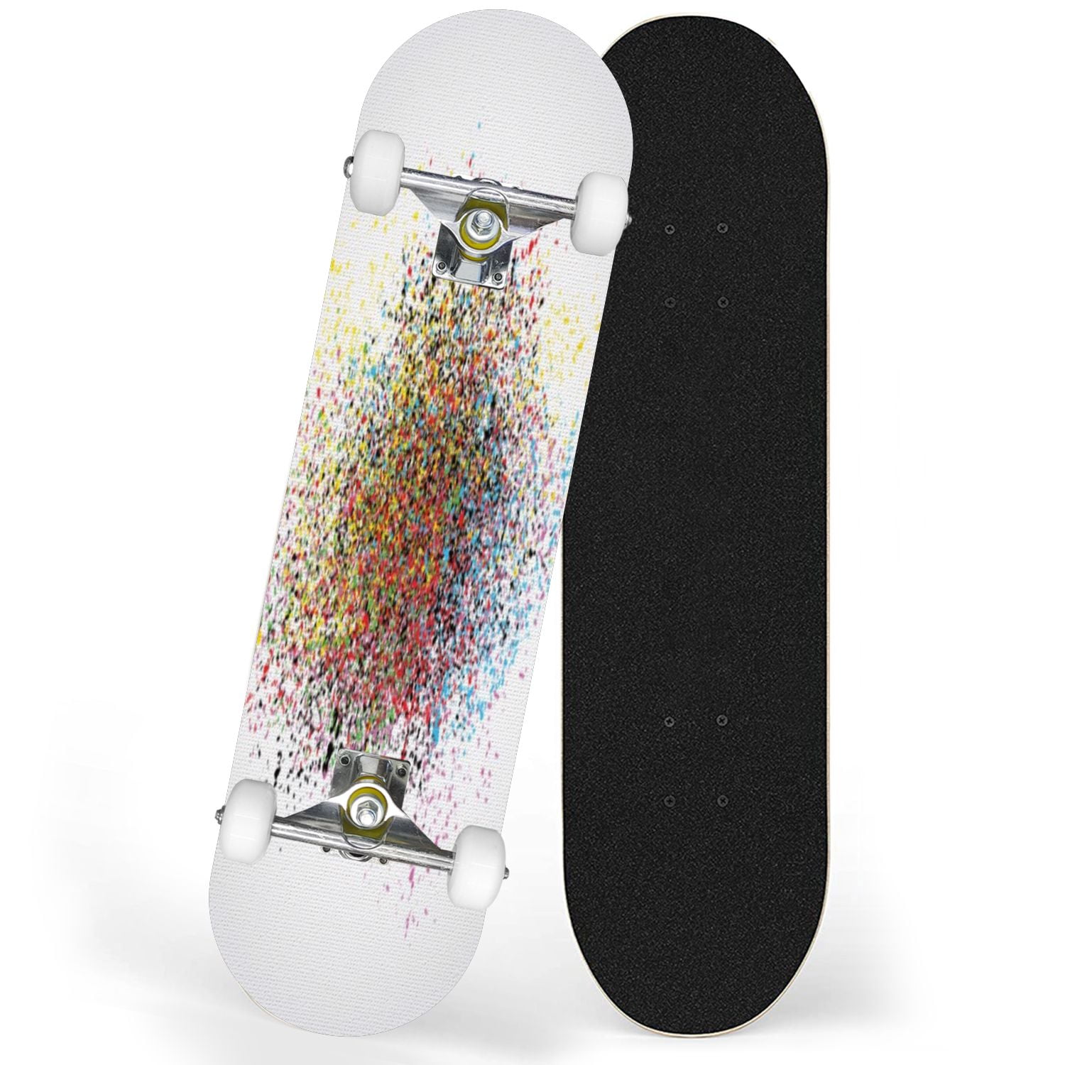 31'' Complete Skateboard for Kids 7 Layer Canadian Maple Double Kick ...