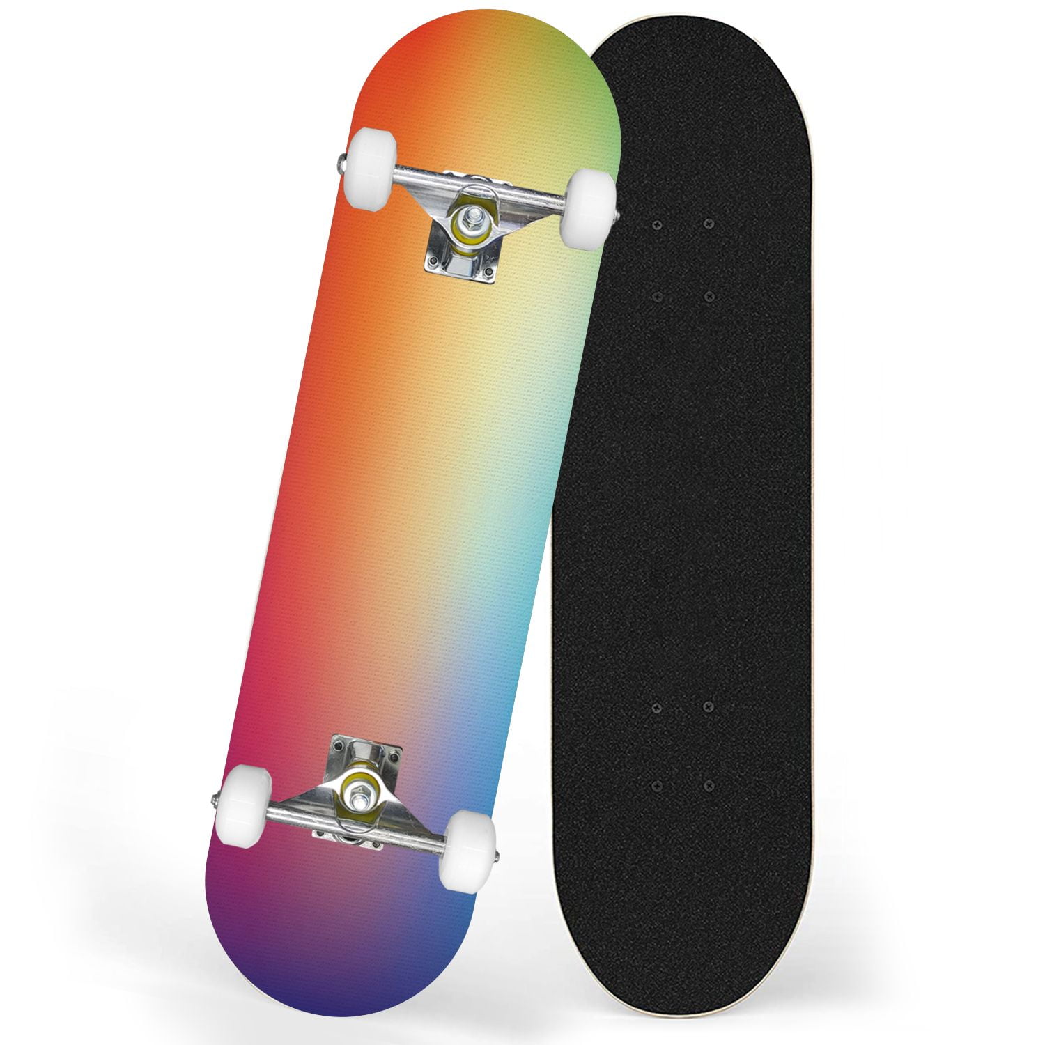 31'' Complete Skateboard for Kids 7 Layer Canadian Maple Double Kick ...