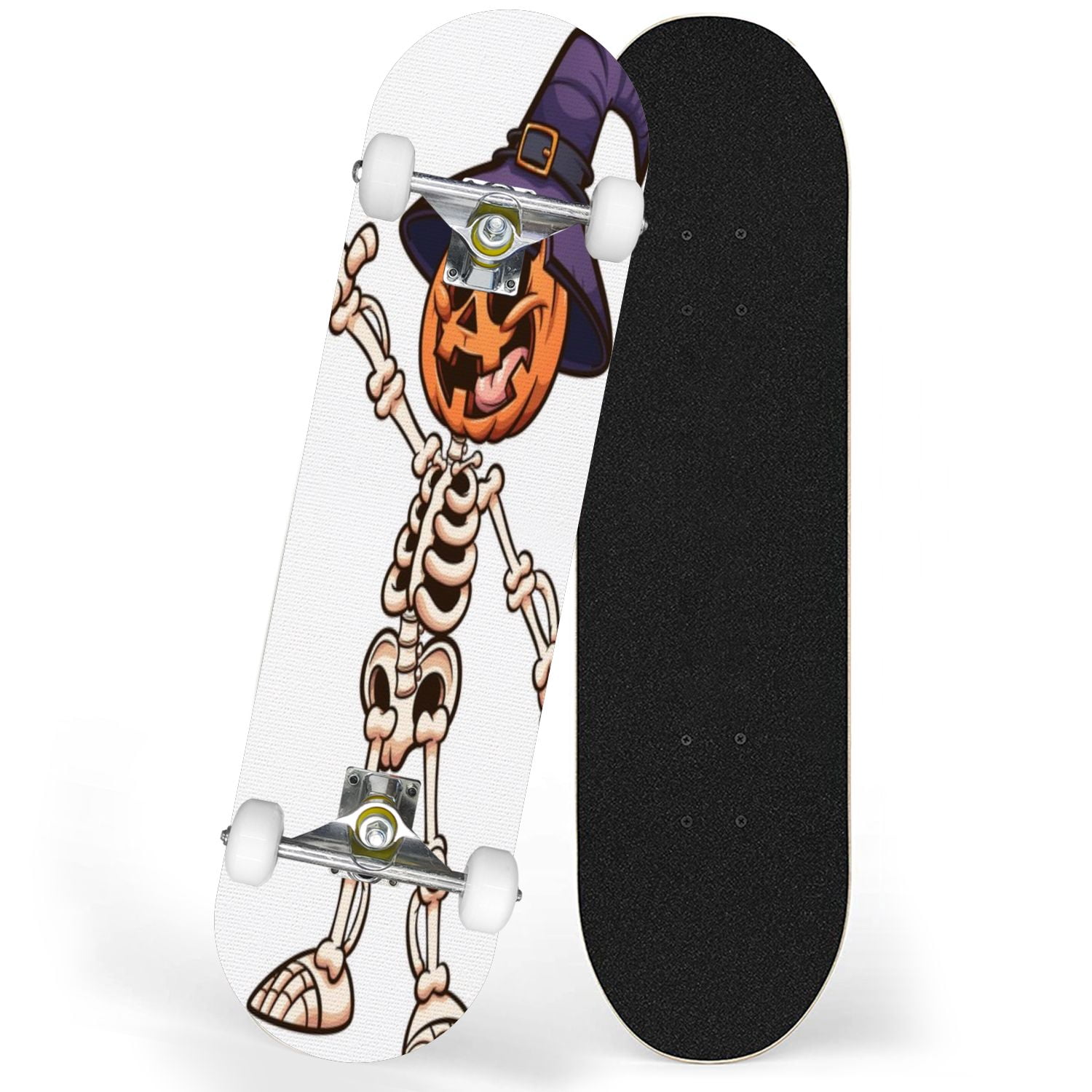 31'' Complete Skateboard for Kids 7 Layer Canadian Maple Double Kick ...