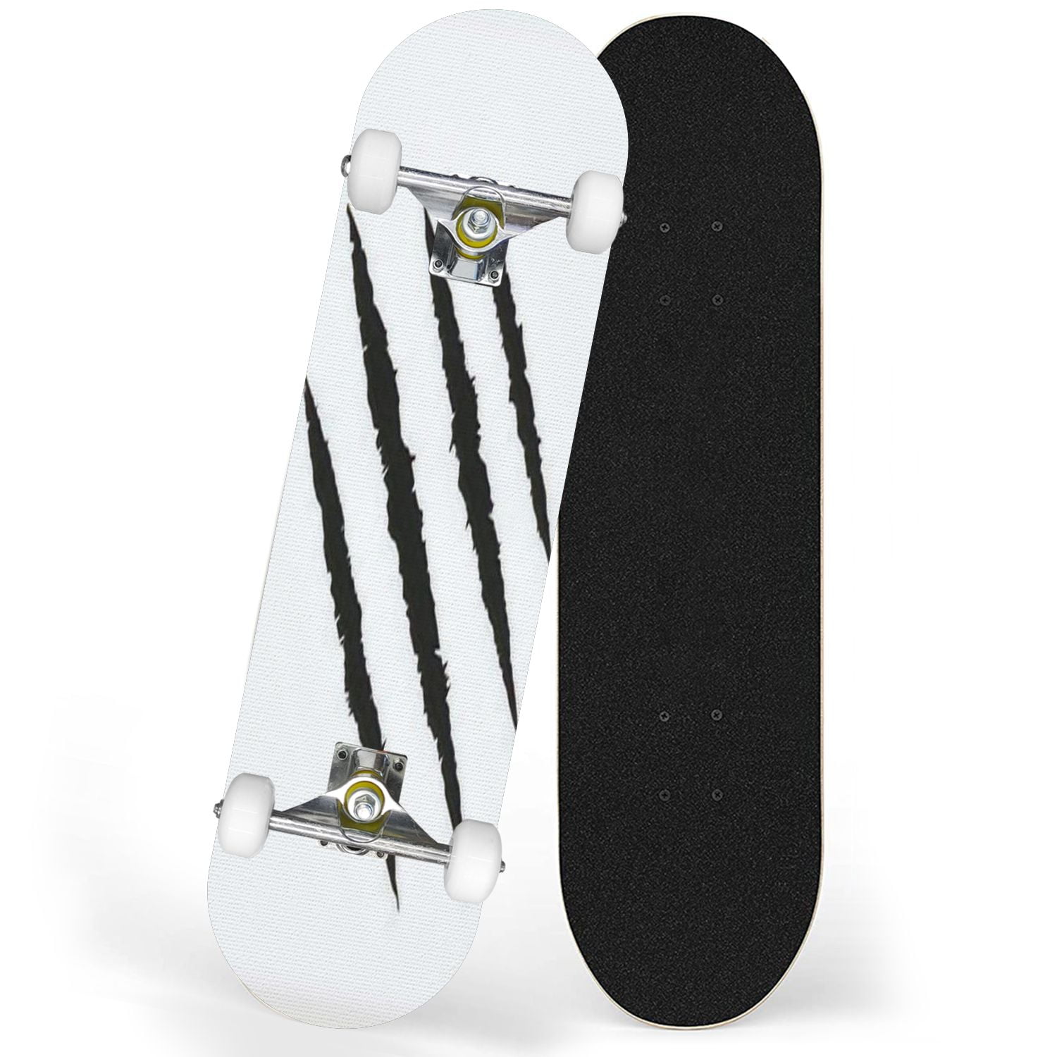 31'' Complete Skateboard for Kids 7 Layer Canadian Maple Double Kick ...