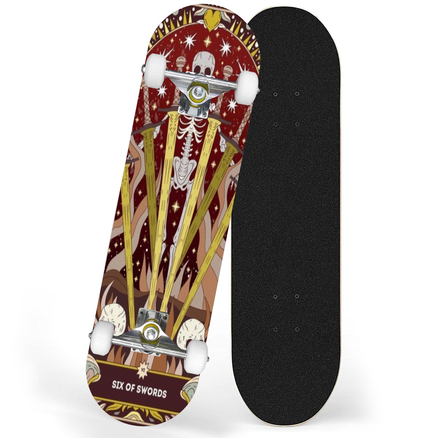31'' Complete Skateboard for Kids 7 Layer Canadian Maple Double Kick ...