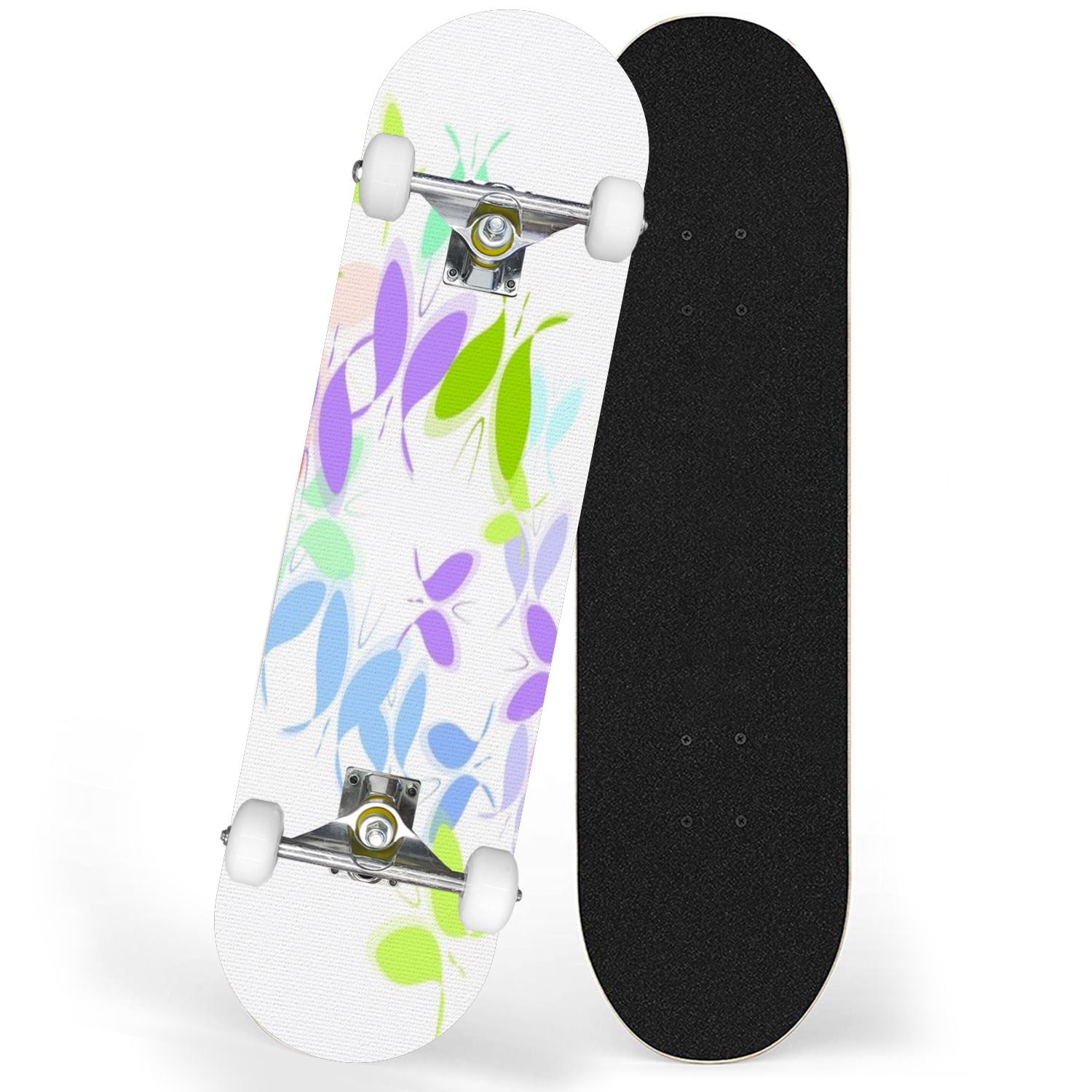 31'' Complete Skateboard for Kids 7 Layer Canadian Maple Double Kick ...
