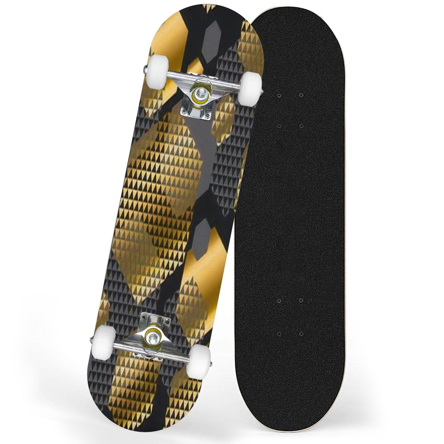 31'' Complete Skateboard for Kids 7 Layer Canadian Maple Double Kick ...