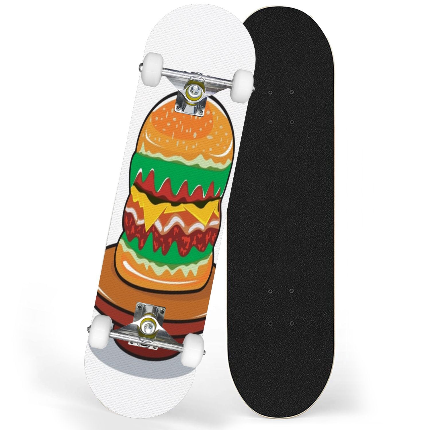 31'' Complete Skateboard for Kids 7 Layer Canadian Maple Double Kick ...