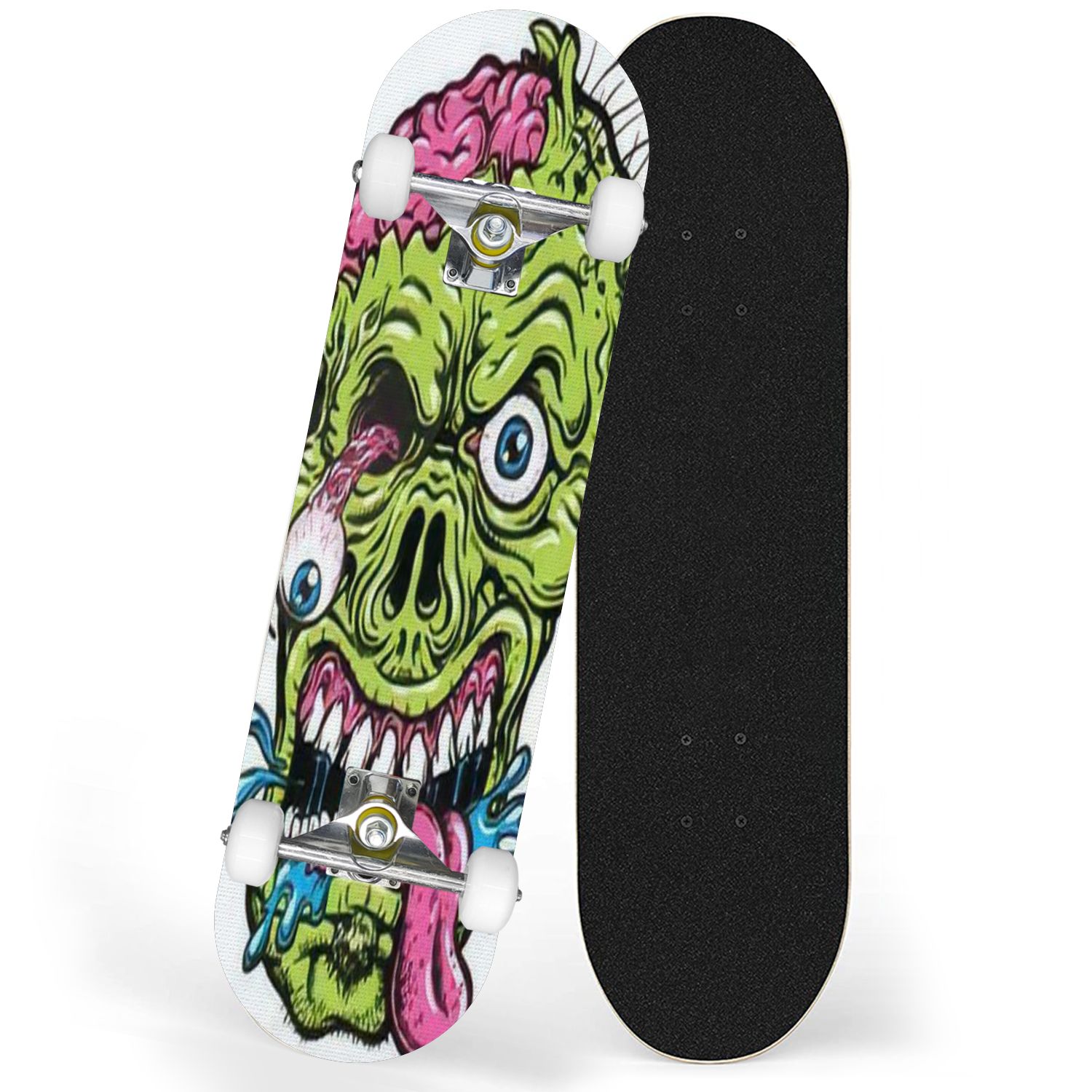 31'' Complete Skateboard for Kids 7 Layer Canadian Maple Double Kick ...