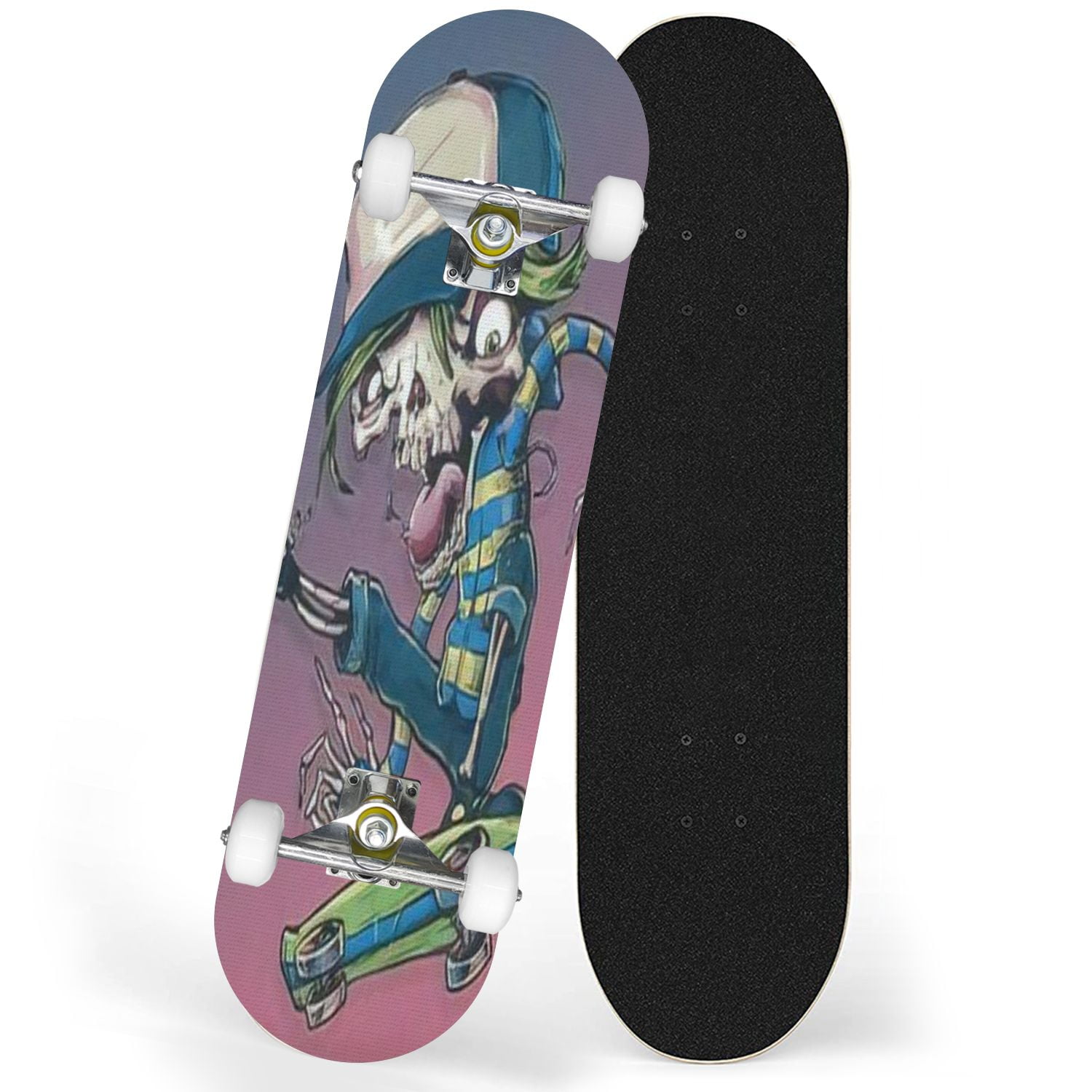 31'' Complete Skateboard for Kids 7 Layer Canadian Maple Double Kick ...