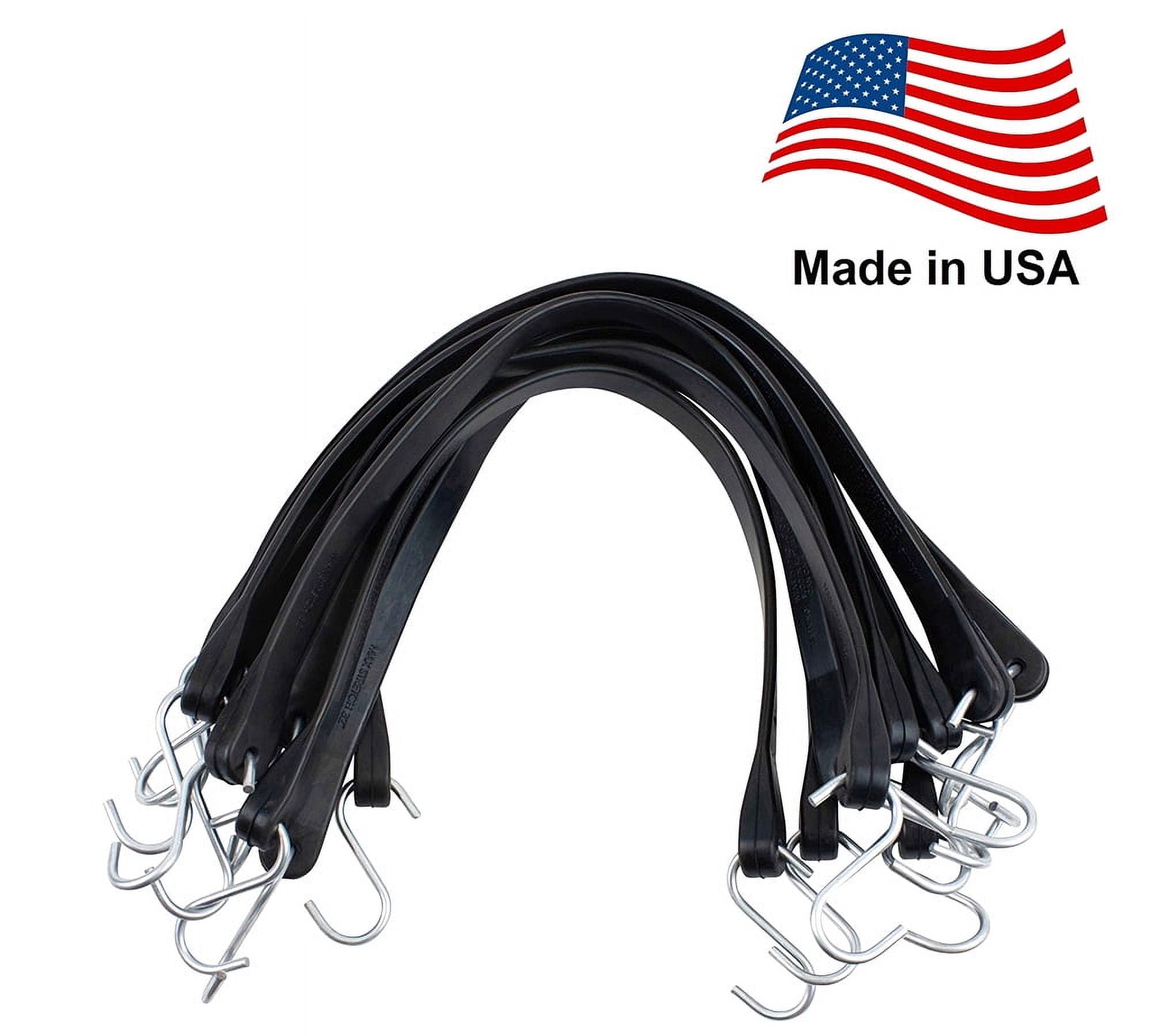 31" EPDM Tarp Rubber Bungee Straps -50 Pack, Made in USA - Walmart.com