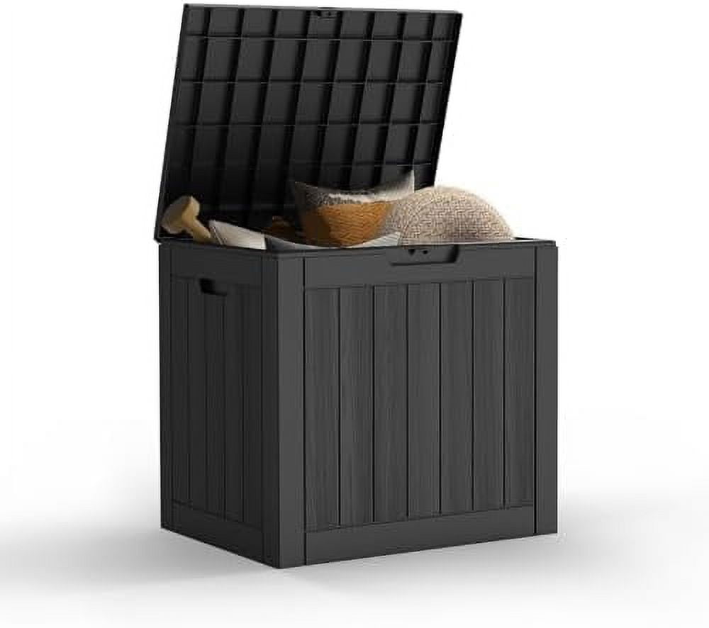 31 Gallon Outdoor Storage Box, Waterproof Deck Box, Outside Storage Bin ...