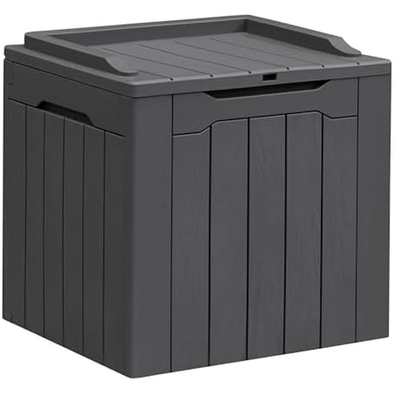 31 Gallon Resin Deck Box All Weather Outdoor Storage Boxes for Patio ...