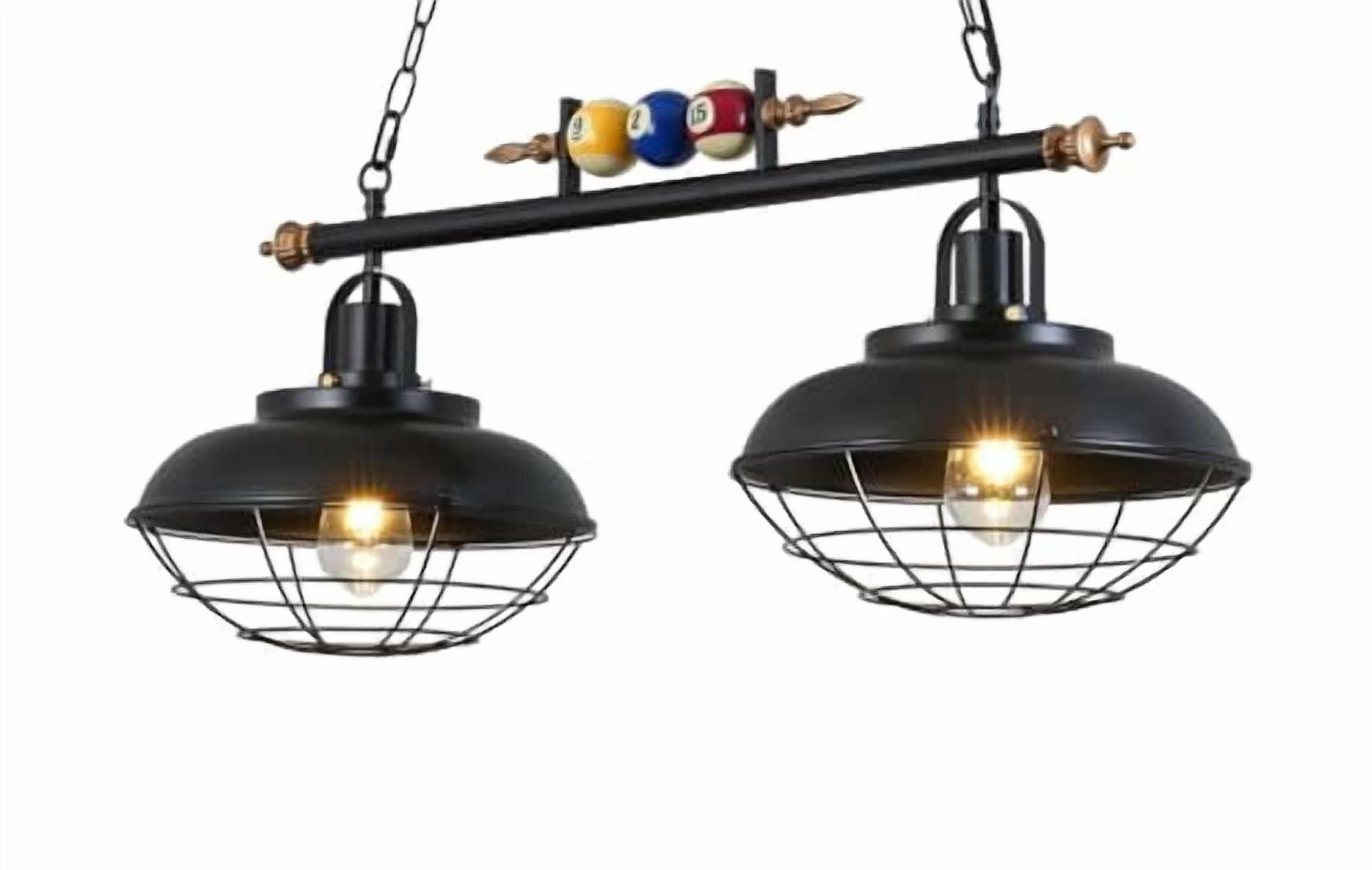 31" Hanging Pool Table Lighting Fixtures Ceiling Lamp Real Billiard ...