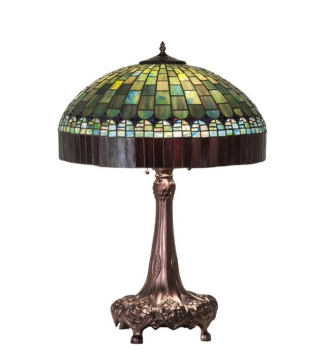 Meyda Tiffany 27825 31 Inch High Tiffany Candice Table Lamp Mahogany ...