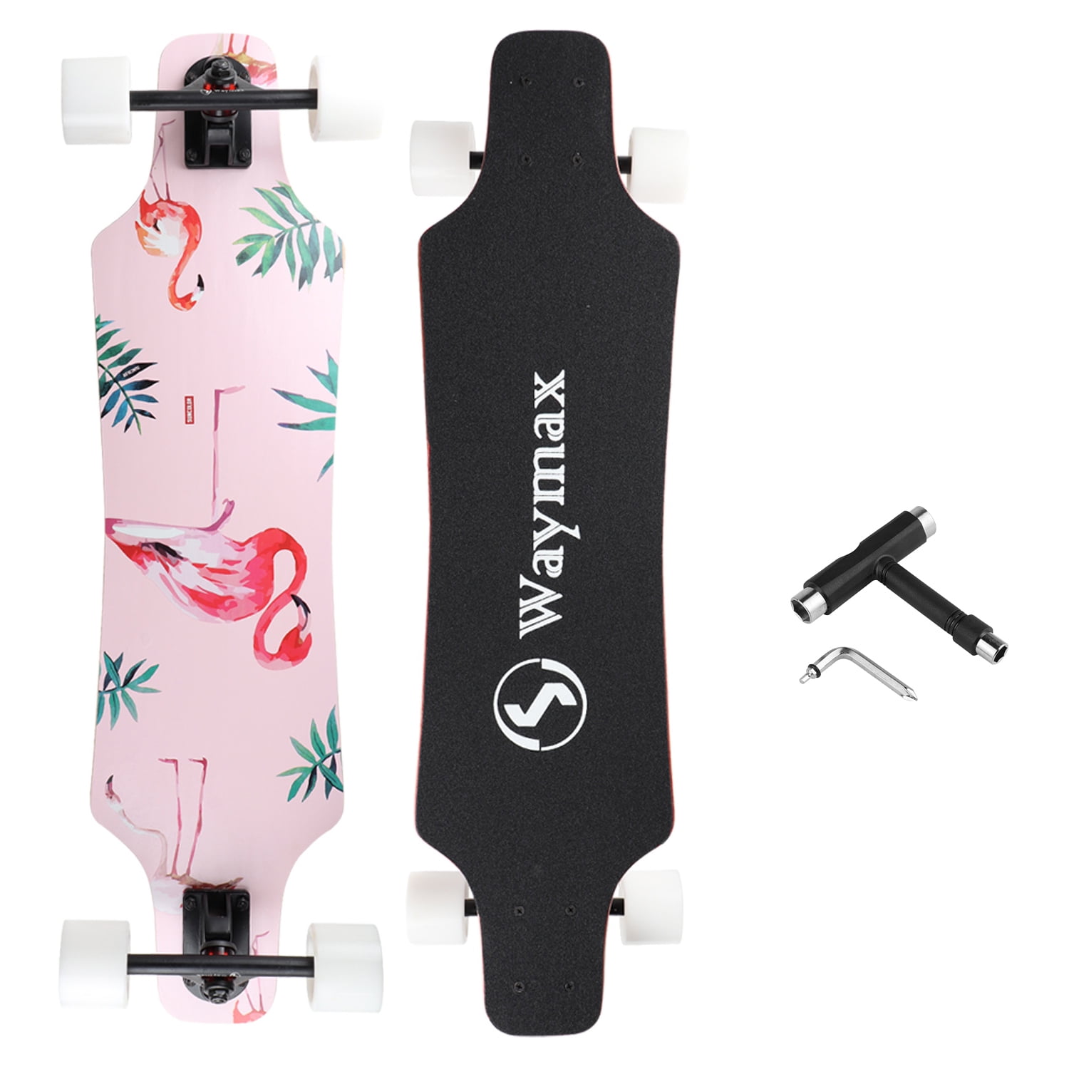 WAYMAX 31-Inch Longboard Skateboard for Adults, Completed for Hybrid ...