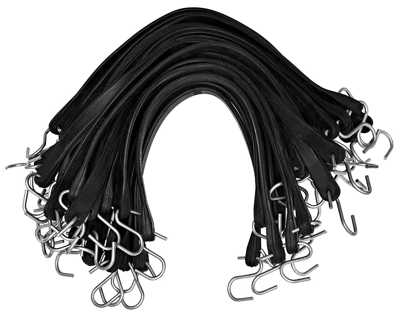 31 Inch Rubber Bungee Cords with Hooks - All Natural Rubber Heavy Duty ...