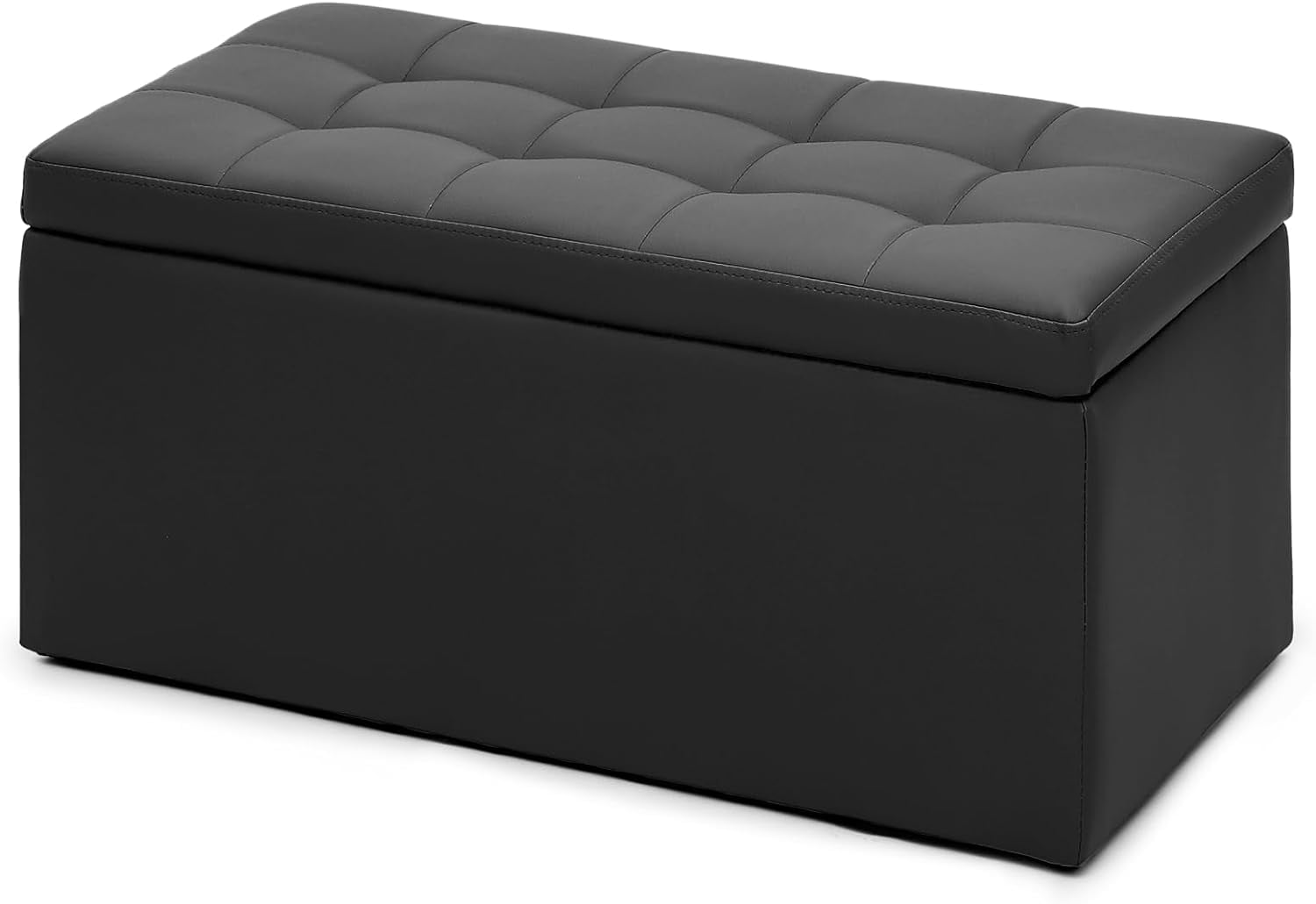 31 Inch Storage Bench, Footrest with 90L Hidden Storage, End of Bed ...