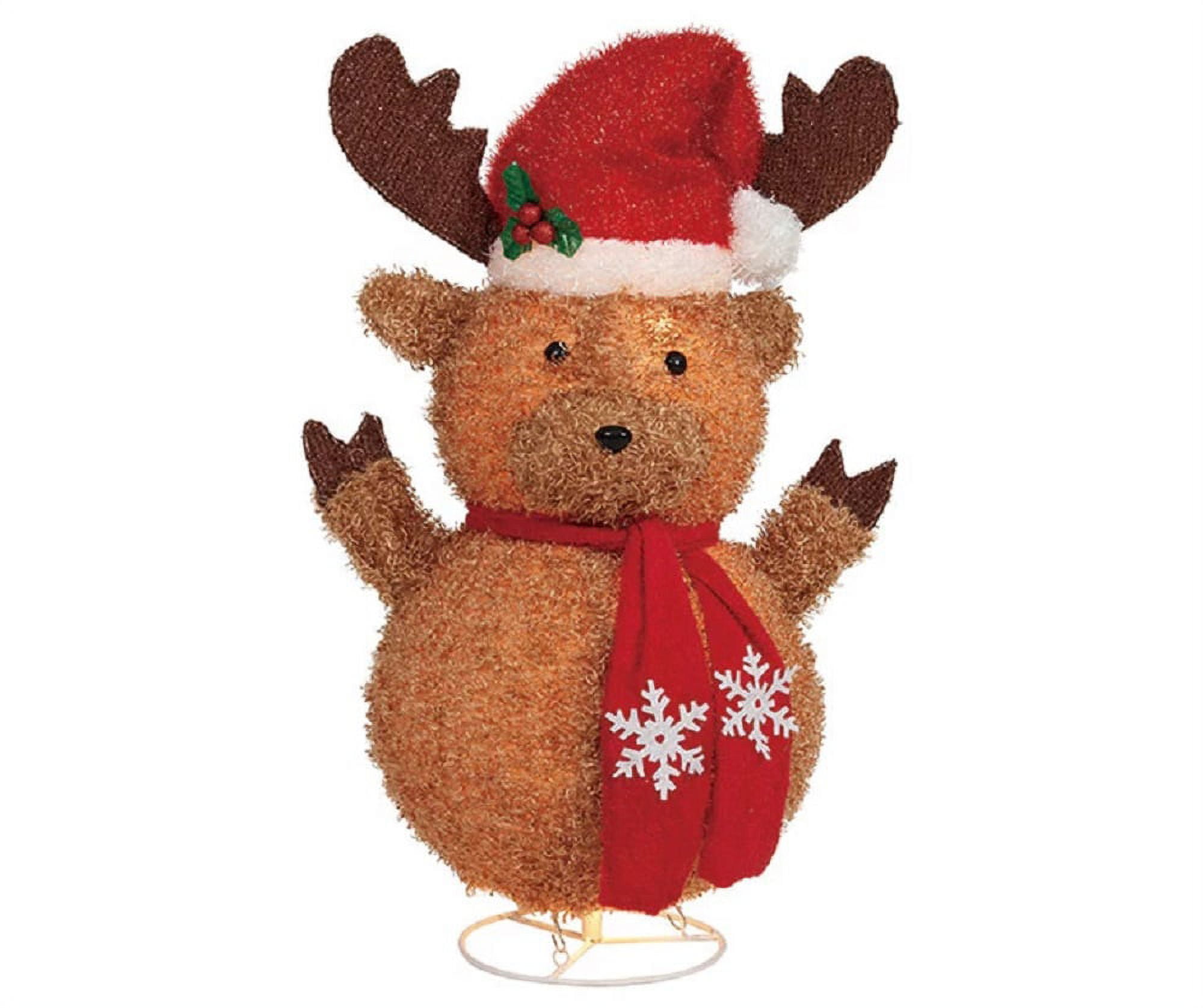 31 Inch Tall - Light-Up Pop-Up Holiday Moose - C7 Clear Lights - Pre ...