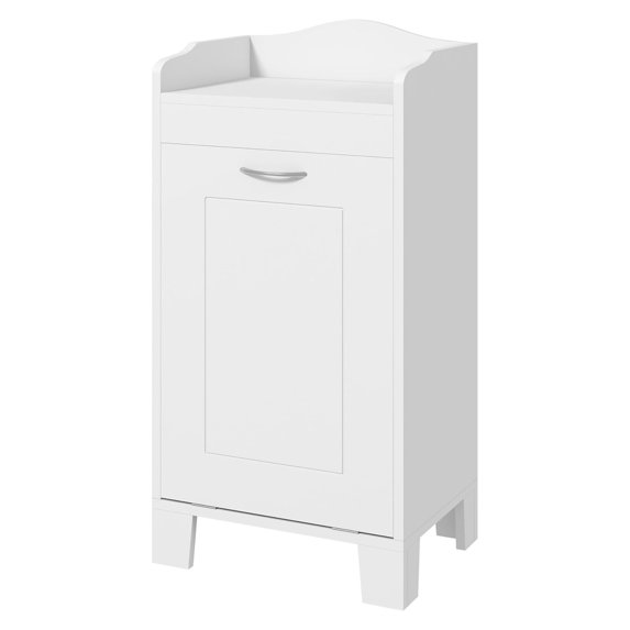 31" Laundry Hamper Cabinet, Tilt-Out Hamper, Free Standing Bathroom ...