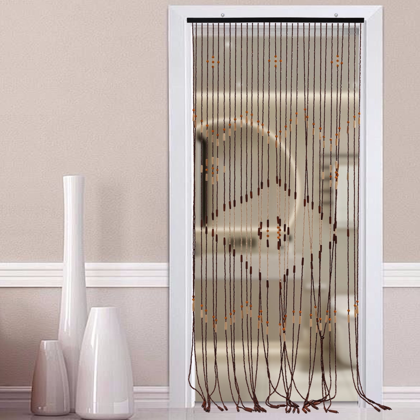 31 Line Bead Curtain String Door Curtains Beaded Wooden Curtain Doorway ...