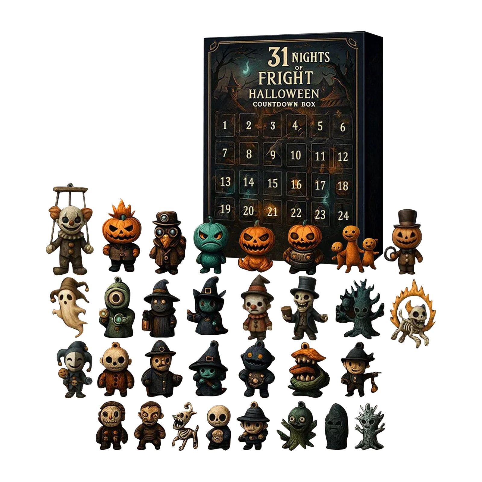 31 Nights Of Fright Halloween Advent Calendar 2025 Halloween Advent ...