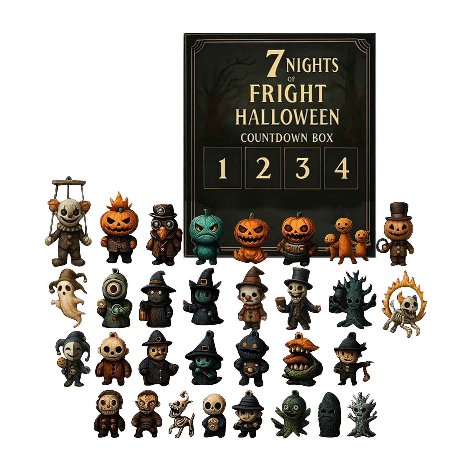 31 Nights of Fright - Halloween Countdown Box with Figurines, 2025 ...