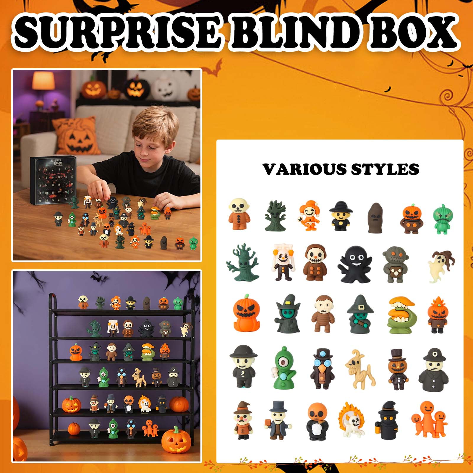 31 Nights of Fright - Halloween Countdown Box with Figurines, 2025 ...