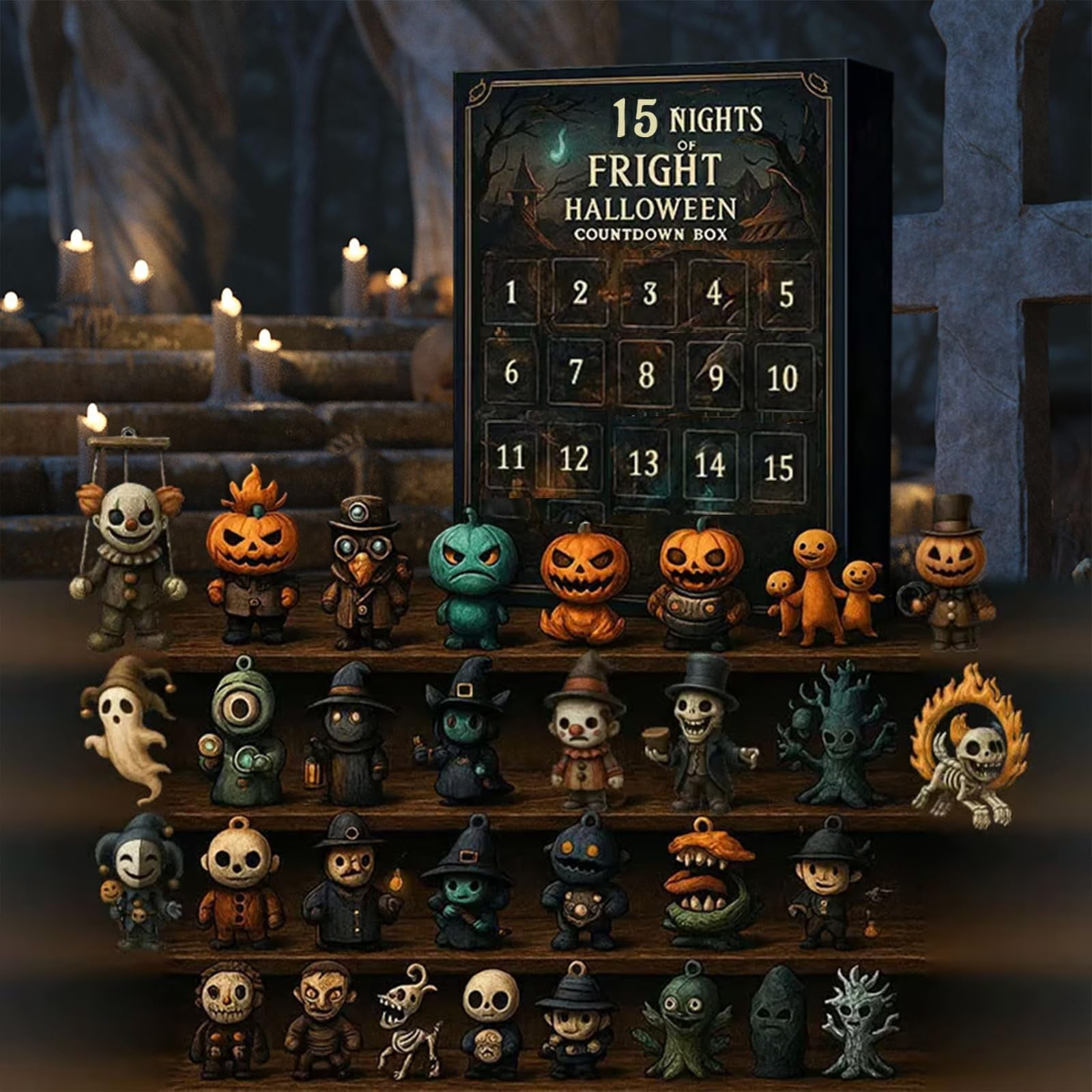 31 Nights Of Fright - Halloween Countdown Box with Figurines 2025 ...