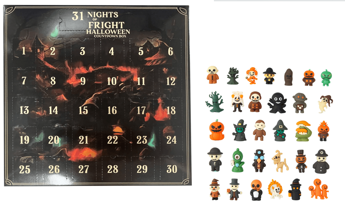 31 Nights of Fright Halloween Countdown Box 2025 - Advent Calendar with ...