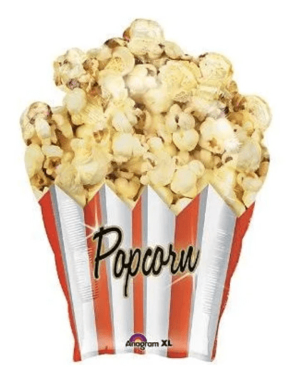 31" POPCORN Movie Night Circus Carnival Birthday Party Foil Mylar ...