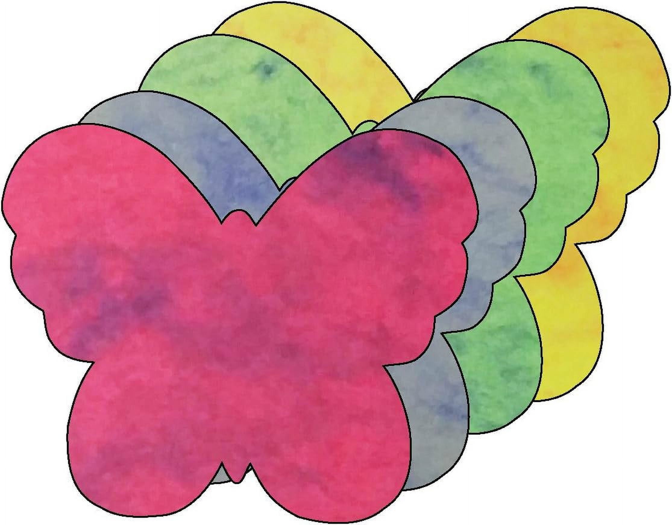 31 Pcs Cut-Outs - Marble Assorted Colors - 5.5" Pre-Cut Spring Summer ...