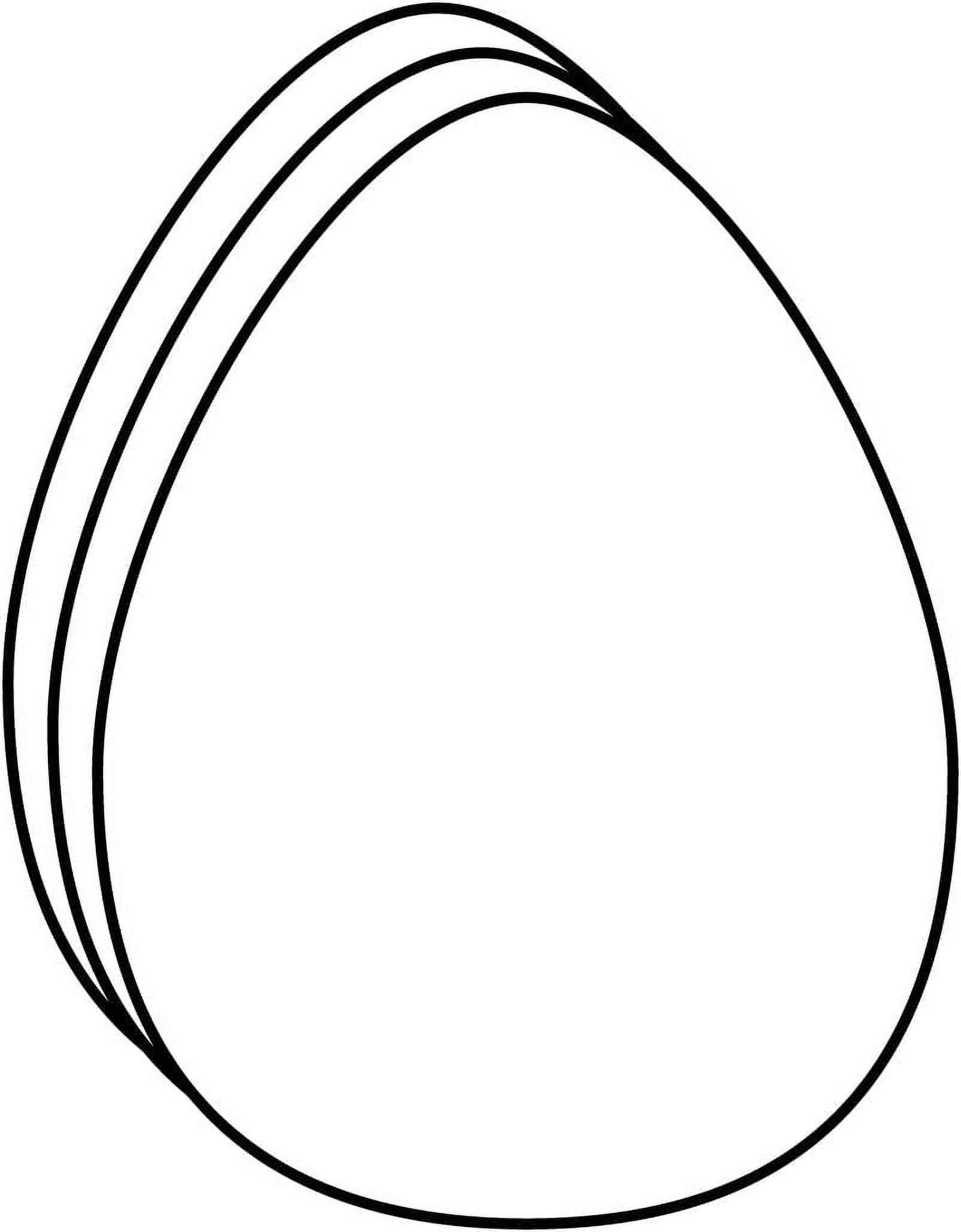 31 Pcs Easter Egg Large Single Color Creative Cut-Outs, 5.5in Spring ...