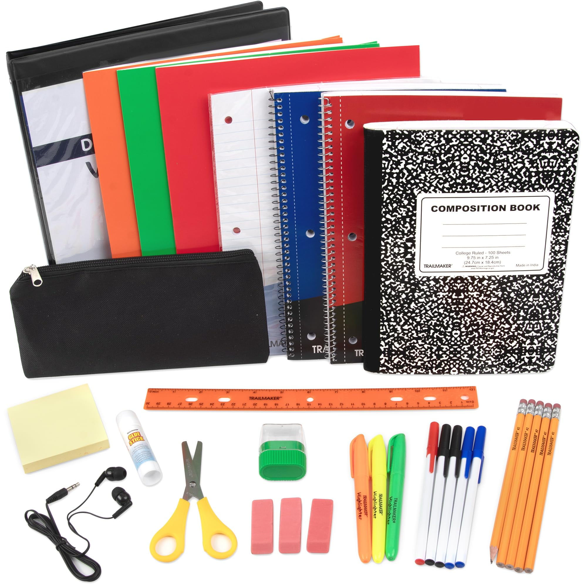 31 Piece Stationary School Supplies Set for 5th – 12th Grade Boys ...