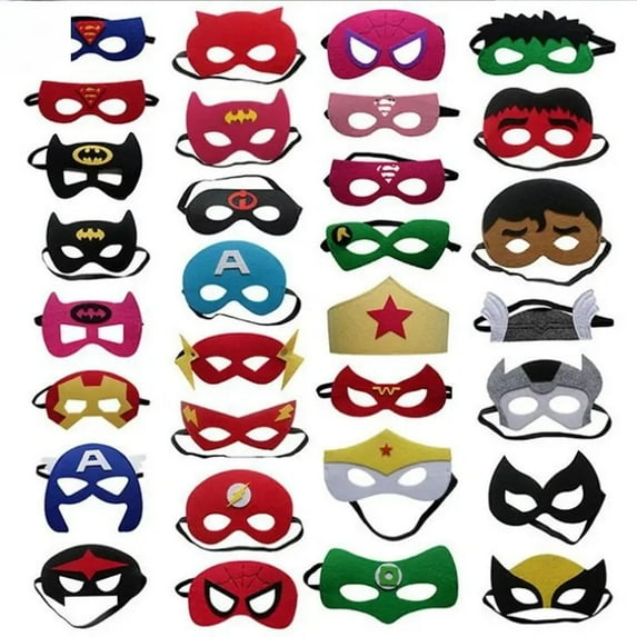 31-Piece Superhero Party Masks for Kids – Budget-Friendly Costume Set ...