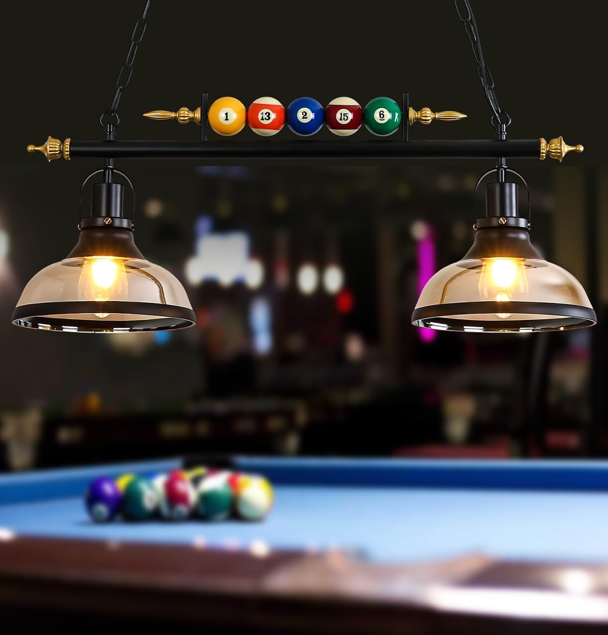 31" Pool Table Light, Hanging Pool Table Lighting Fixtures Ceiling Lamp ...