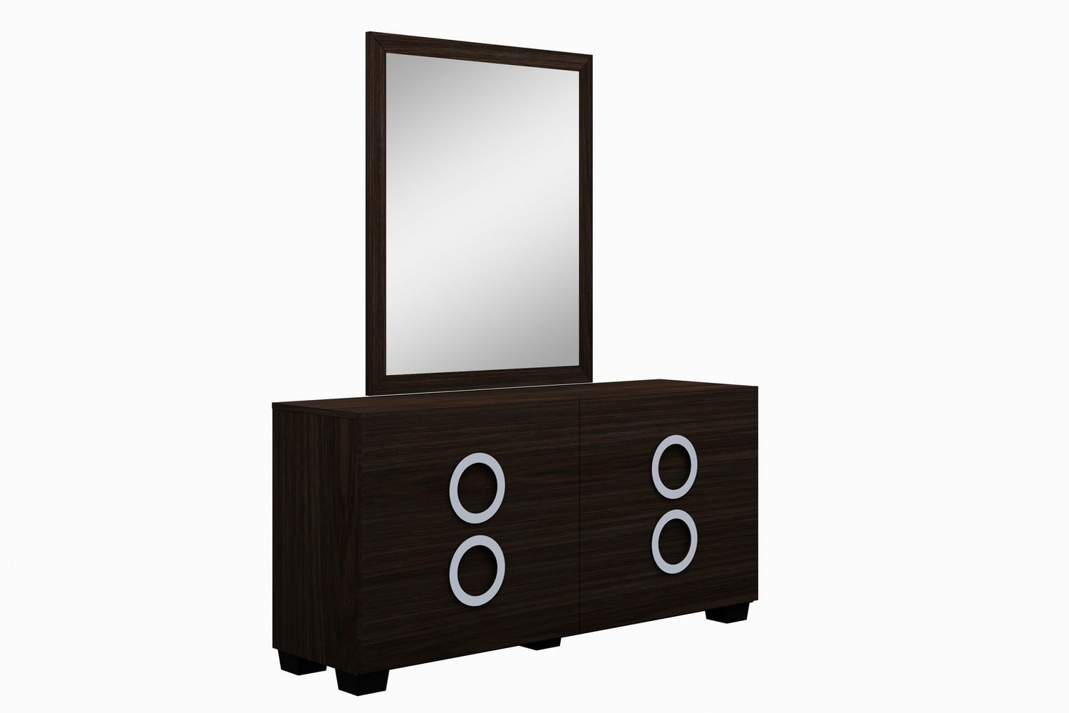 31" Refined Wenge High Gloss Dresser - Walmart.com