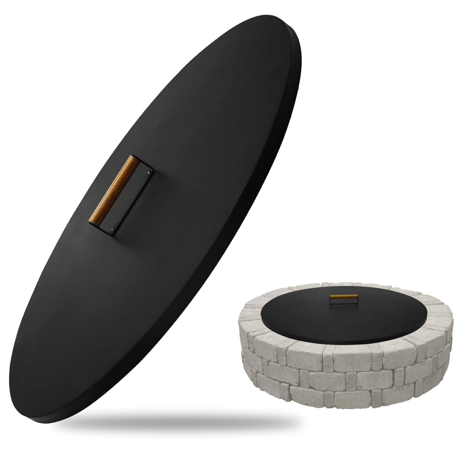 31” Round Lid – Powder Coated Cover Lid Round for Outdoor Fireplace -16 ...
