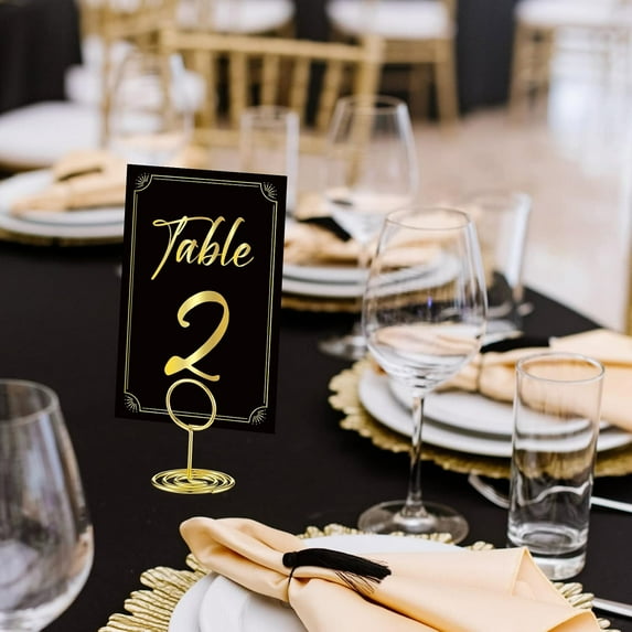 31 Sets Table Number Cards with Holders, 1-30 Numbers Head Table Card 2 ...