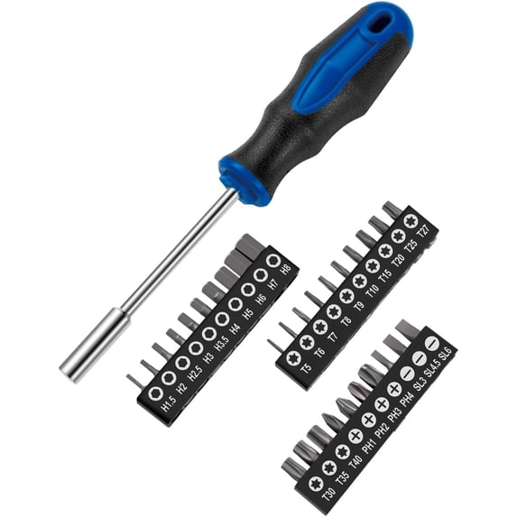 31 count Bit Set| Vanadium | Bit Set Phillips, Tamperproof Bits, & Flat ...