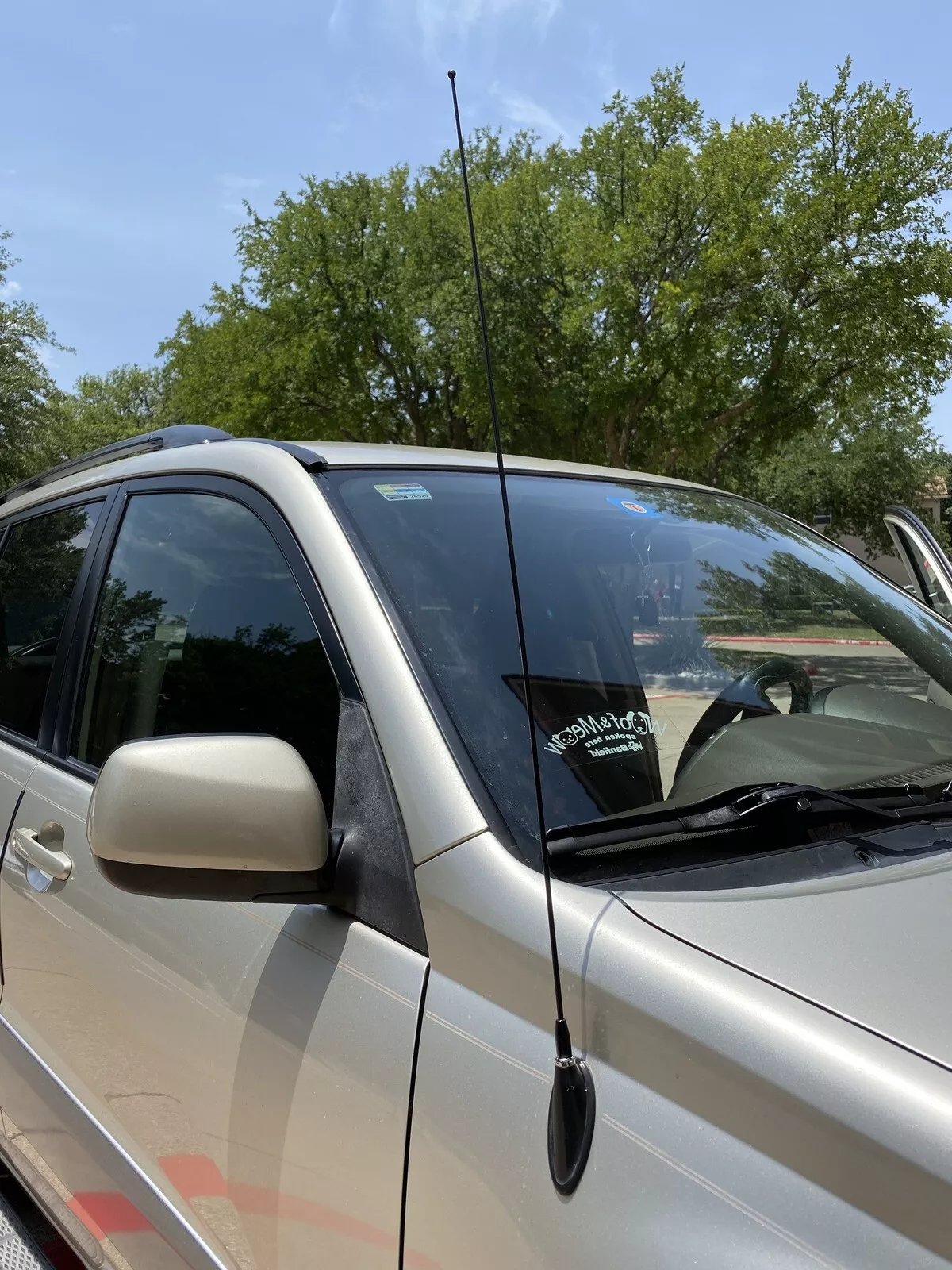 31" inch Black Stainless Antenna Mast Power Rod Radio AM/FM for TOYOTA ...