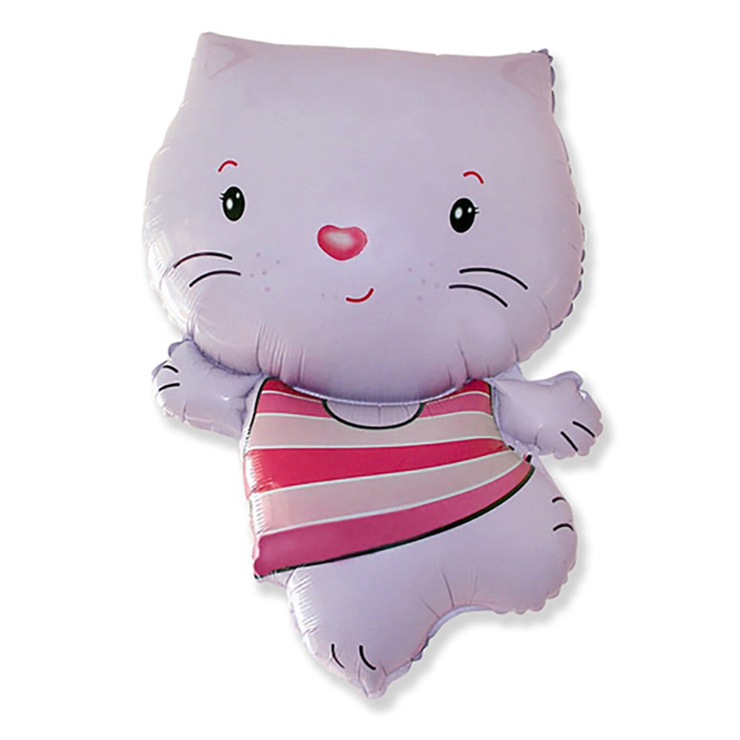 31 inch Little Cat - Fuchsia Foil Mylar Balloon - Party Supplies ...