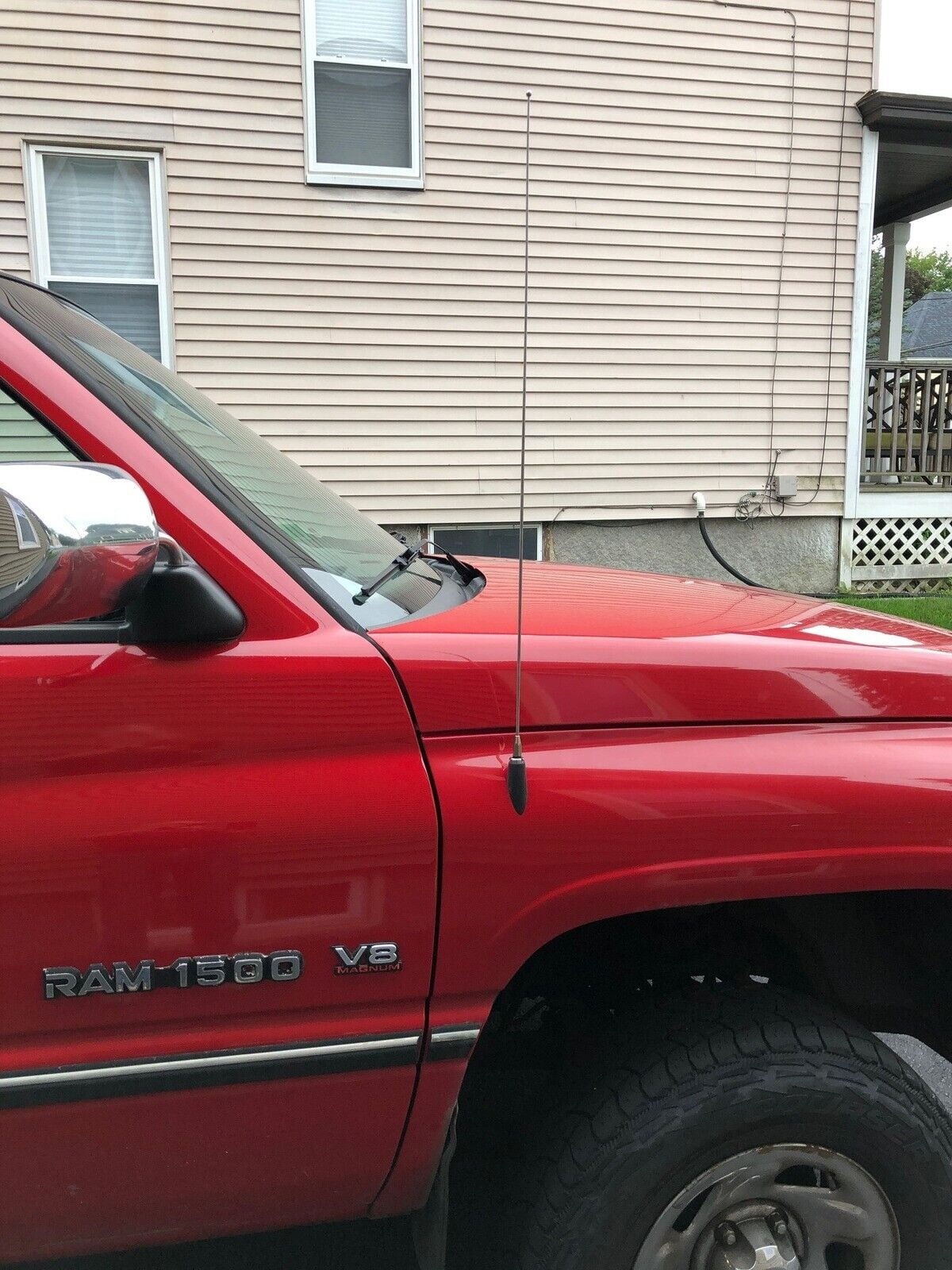 31" inch Stainless Steel Antenna Mast Power Rod Radio for DODGE RAM VAN ...