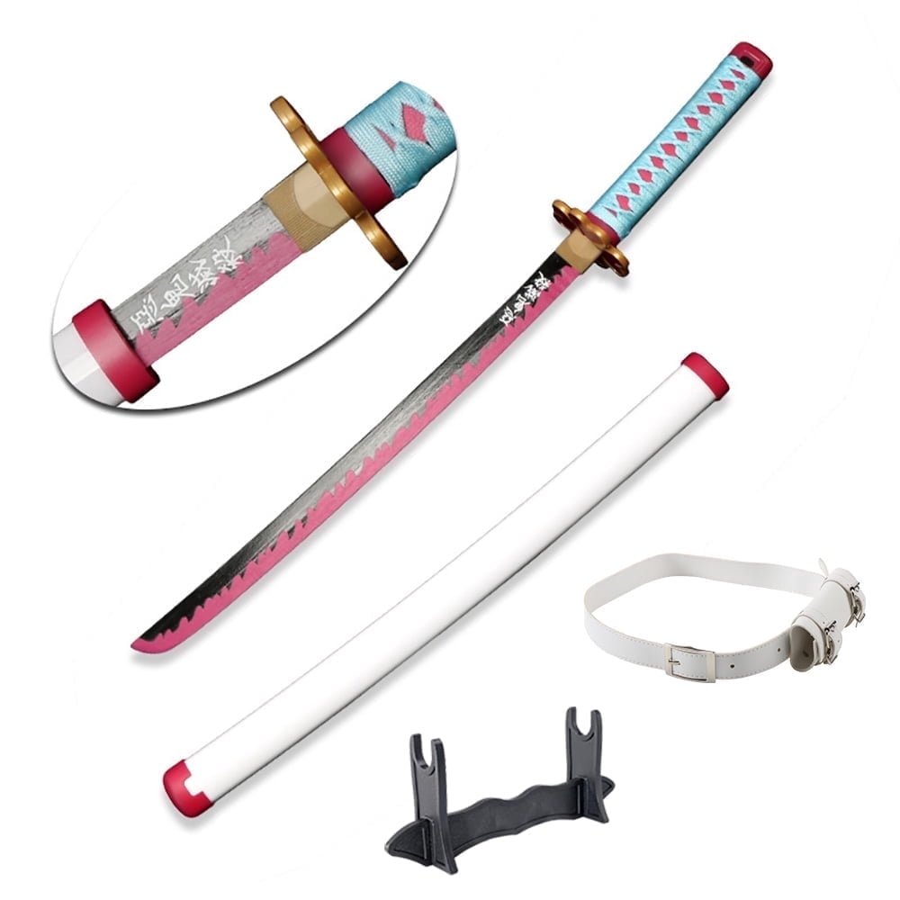 31 inches Anime Bamboo Wooden Sword Kanroji Mitsuri with Belt and ...