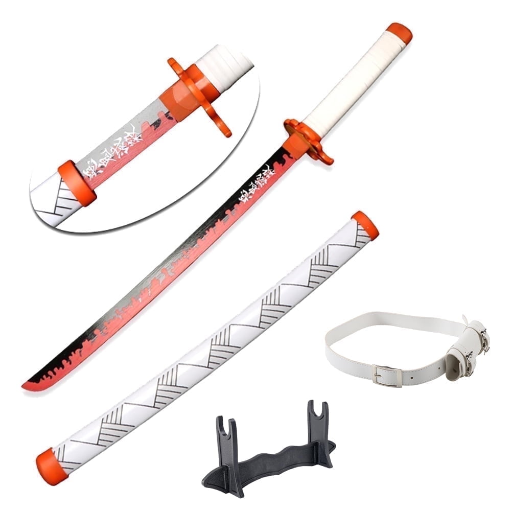 31 inches Bamboo Wooden Anime Demon Slayer Sword Rengoku Kyoujurou with ...