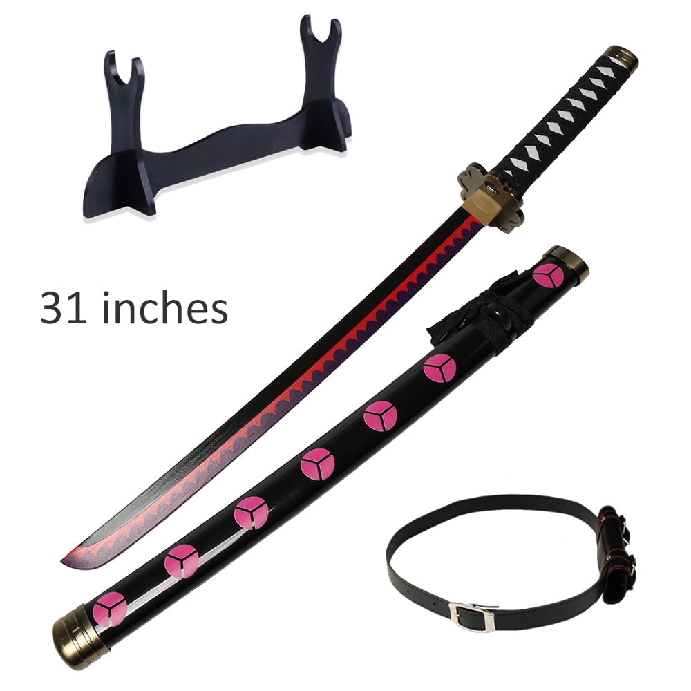 31 inches Wooden Blade Sword Shusui with Black Belt and Holder ...