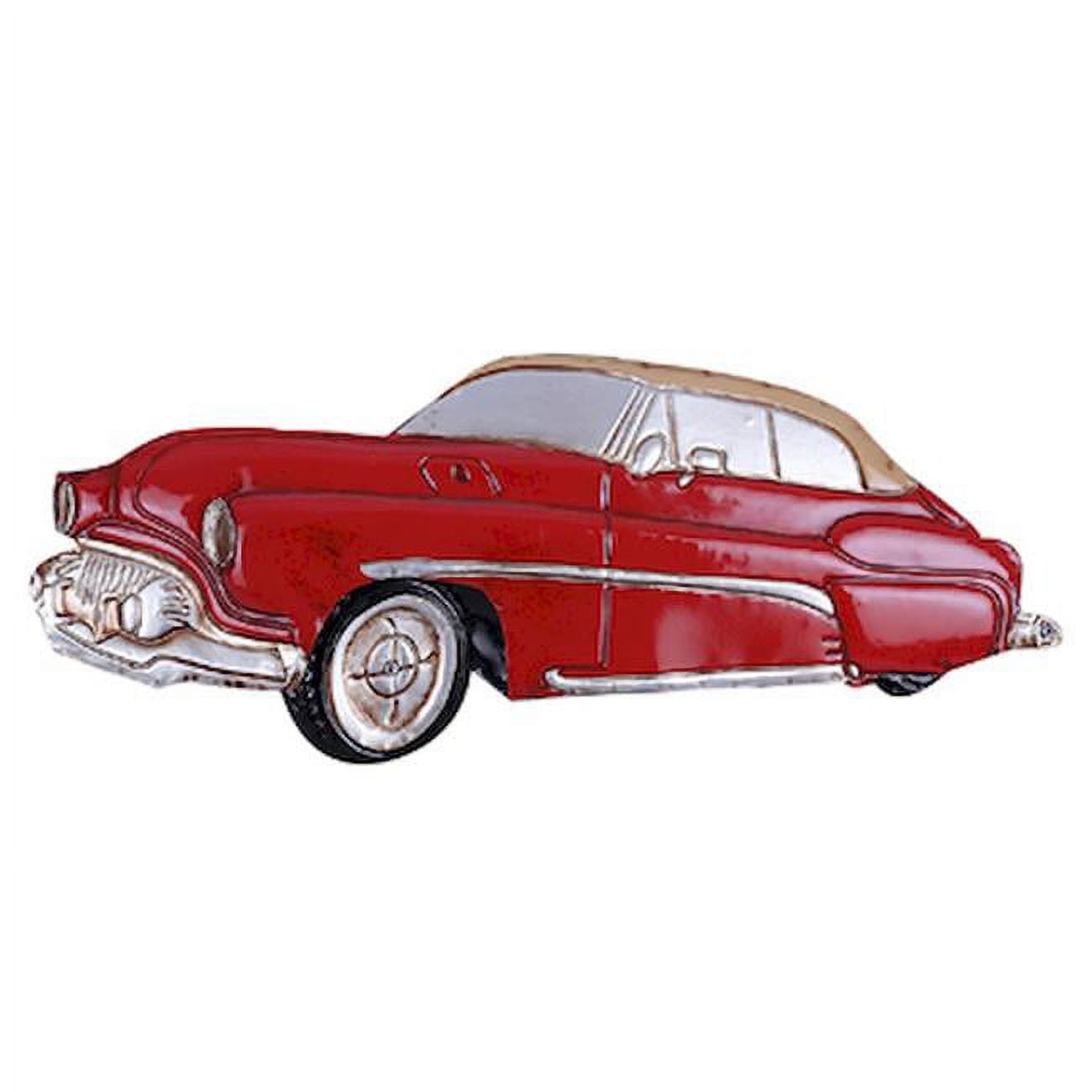 31 x 10.75 in. Classic Red Car Shaped Metal Wall Decor - Walmart.com
