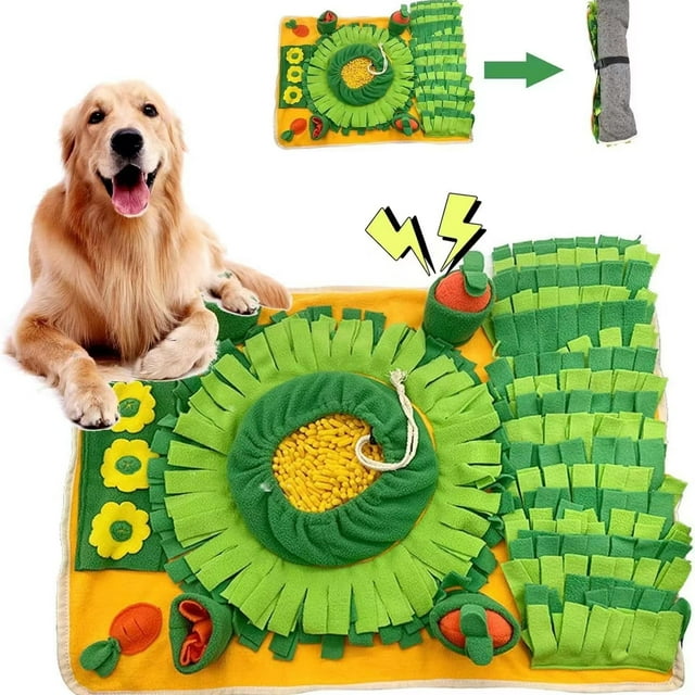 31'' x 19'' New Large Snuffle Mat for Dogs with Two Squeaky Carrots ...