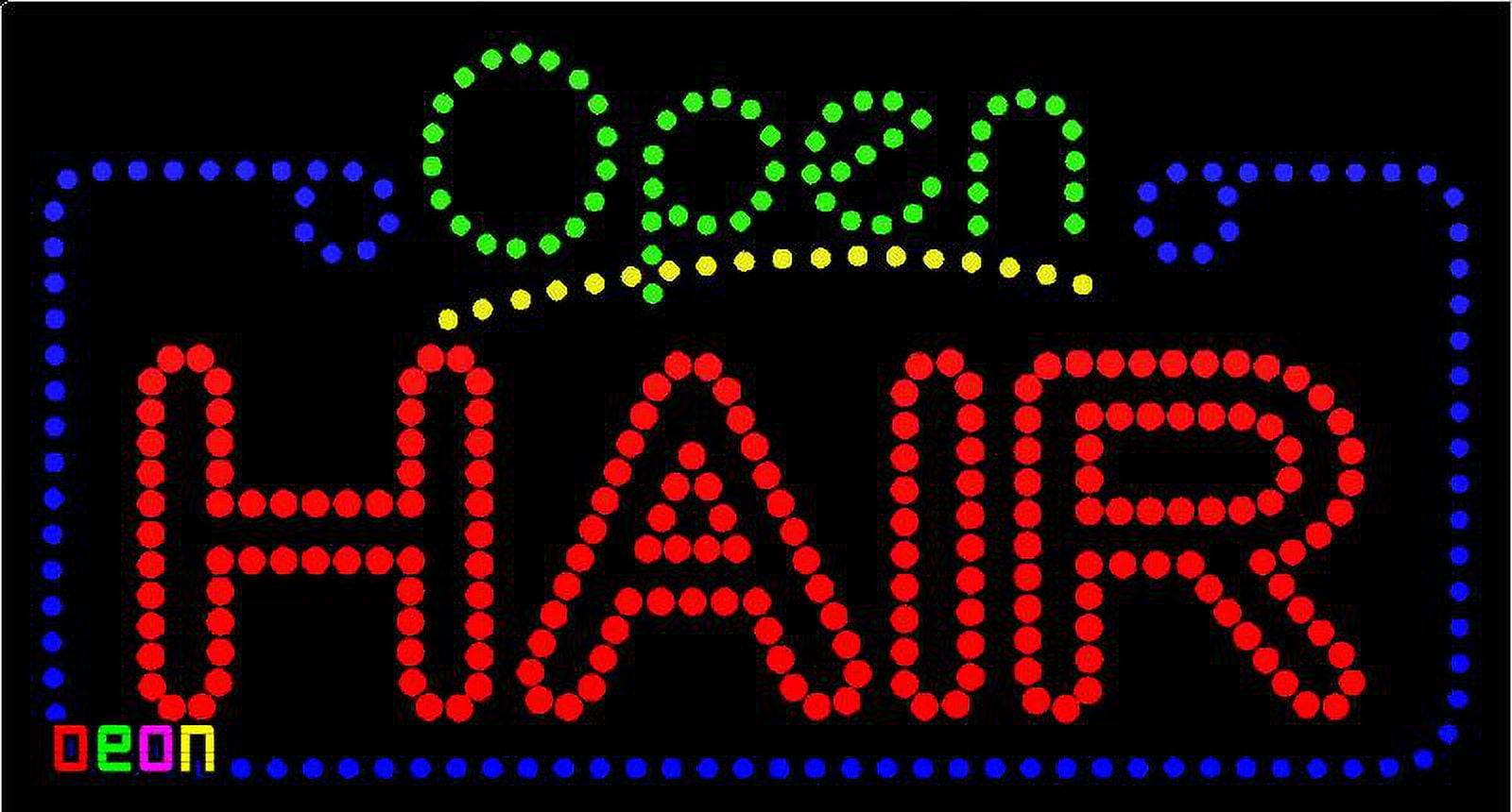 31"x17" Animated Neon By Deon 31"x17" Animated Neon By Deon Hair Open ...