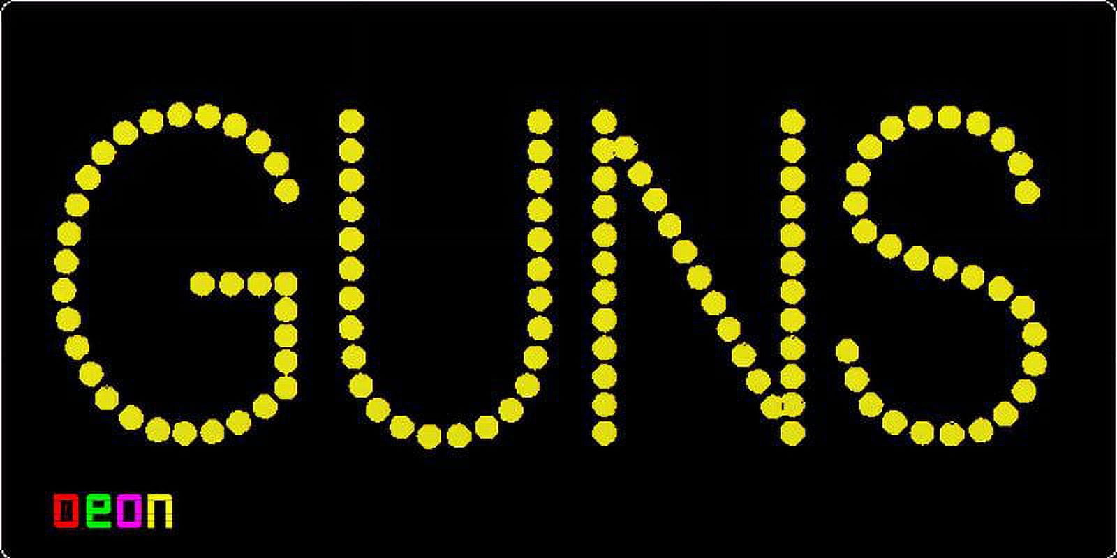 31"x17" Neon By Deon Firearms and Guns LED Sign w/Flashing Controller ...