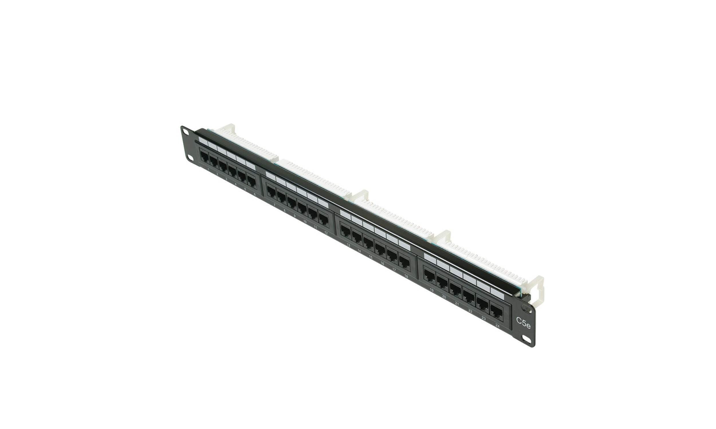 Steren 24-Port Cat5e Loaded Patch Panel - UL Verified and Listed ...