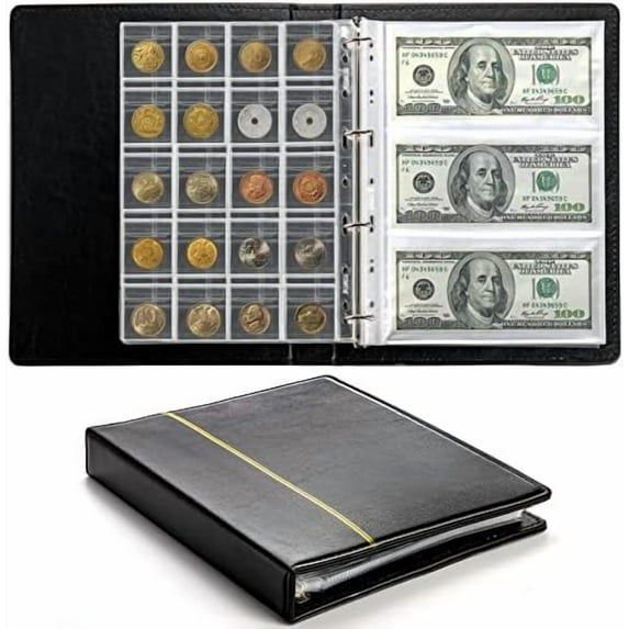 310 Pockets Coin Currency Collection Book Holder for Collectors, 250 ...