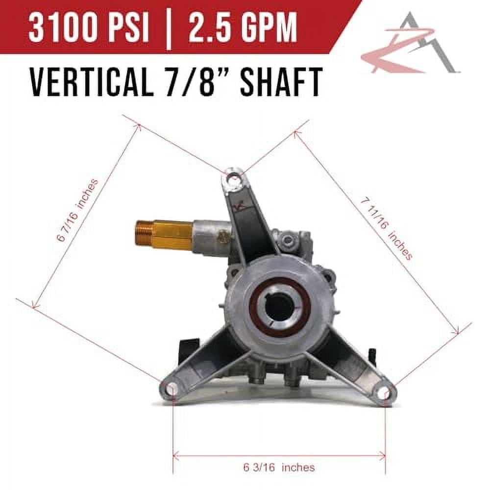 3100 PSI Upgraded Power Pressure Washer Water Pump Replacement for ...